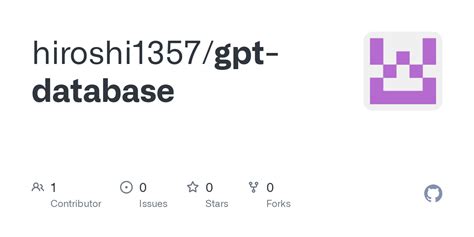 Github Hiroshi1357gpt Database