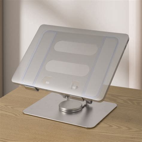 Алуминиева поставка за лаптоп Mtp Въртяща се на 360 градуса основа Сребрист Emag Bg