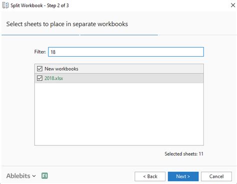 split excel workbook into multiple worksheets