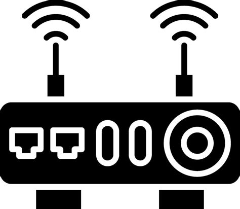Wifi Router Glyph Icon 53901998 Vector Art At Vecteezy