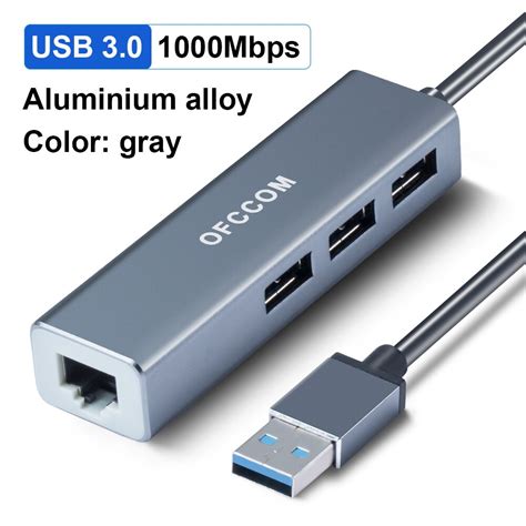 Ofccom Usb C Ethernet Usb 3 0 2 0 Naar Rj45 Hub 10 Grandado