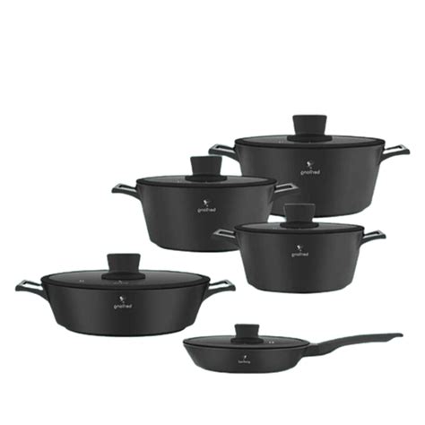 ქვაბების ნაკრები Berllong Onyx 5pcs შენი ონლაინ მაღაზია