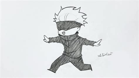 How To Draw Gojo Satoru Chibi Easy Step By Step Jujutsu Kaisen