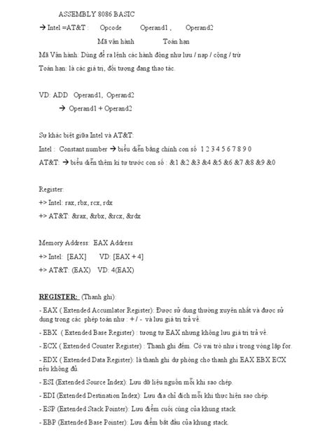 Assembly 8086 Basic Pdf