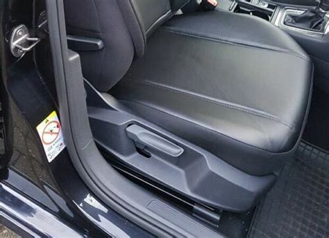 2x Maß Sitzauflage Sitzbezüge Schwarz Kunstleder Für Mitsubishi