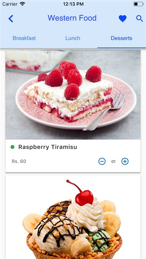 Screens · Flutter Food Ordering App