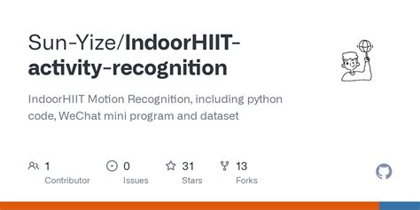 Github Sun Yizeindoorhiit Activity Recognition Indoorhiit Motion
