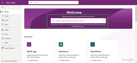 Creating Canvas App Using Ai Copilot Preview Option Microsoft Dynamics 365 Crm Tips And Tricks