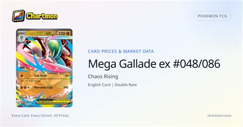 Mega Gallade Ex 048086 Chaos Rising Prices Chartmon