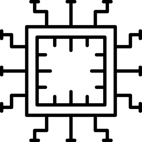 Computer Chip Vector Icon 20508319 Vector Art At Vecteezy