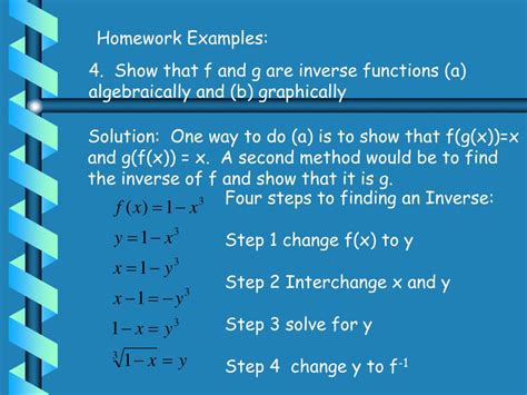 PPT Inverse Functions PowerPoint Presentation Free Download ID