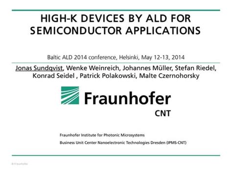 High K Dielectrics Pdf Chemistry Science