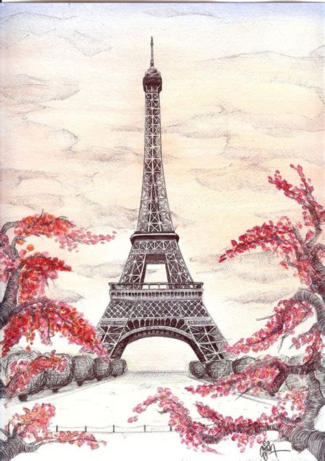 18 Eiffel Tower Drawing Ideas For Tourists DIYsCraftsy