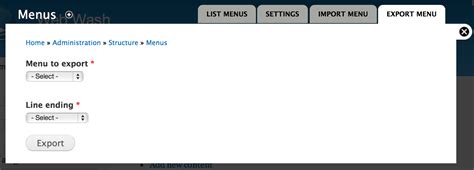 Import And Export Menus With Menu Import Module In Drupal 7 Webwash