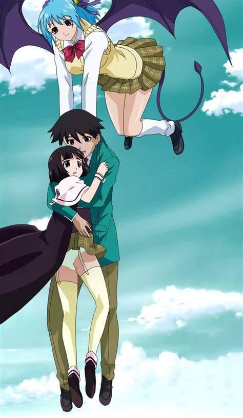 Rosario Vampire Stitch Kurumu Yukari And Tsukune By Anime4799 On