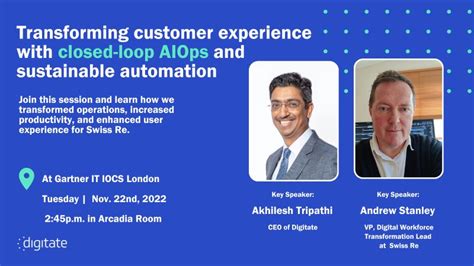 Rahul Shukla On Linkedin Meet With Digitate At Gartner It Infrastructure Operations And Cloud