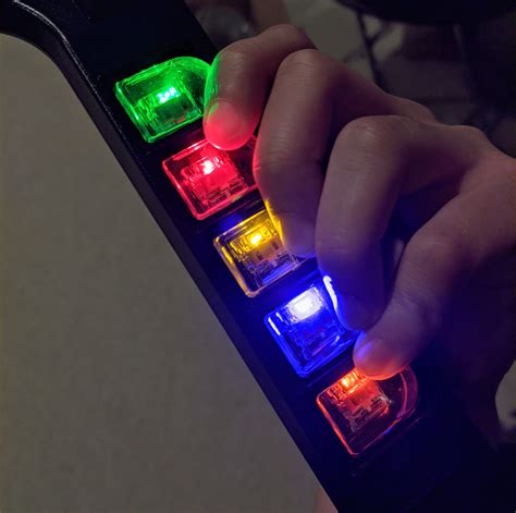 adding standard leds inline on a controller guitar configurator