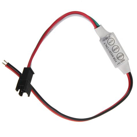 3 Key LED Mini Controller For Test WS2812 WS2811 Pixel LED Strip Light Electronic Pro