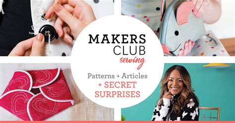 Sew Daily Makers Club Monthly Patterns Sew Daily