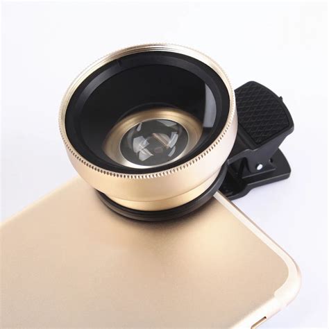 ALLOET 2 in1 Universal Mobile Phone Clip Lens 49mm 0.45X Super Wide ...