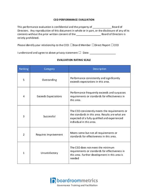 Fillable Online Ceo Performance Evaluation And Executive Compensation Fax Email Print Pdffiller