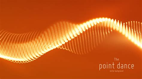 벡터 추상 빨간 입자 파 점 배열 필드의 얕은 깊이 미래의 그림입니다 기술 디지털 시작 또는 데이터 포인트의 폭발입니다 포인트