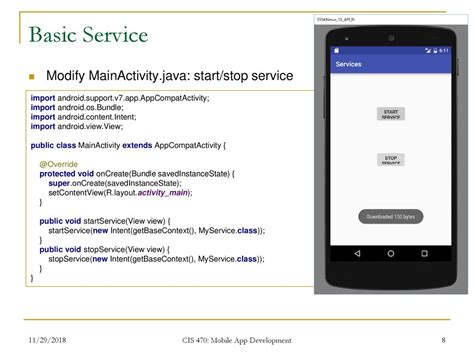 cis 470 mobile app development ppt download