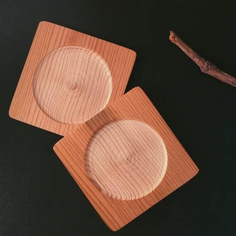 再生 方圓杯墊 設計館 原木圓生woodlife 杯墊 Pinkoi