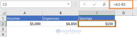 adding and subtracting in excel in one formula easy way exceldemy