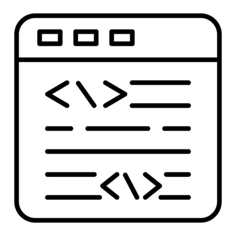 Premium Vector Vector Design Website Coding Icon Style