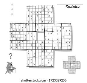 Big Size Sudoku Smartest Logic Puzzle Stock Vector Royalty Free Shutterstock