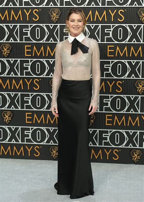 Ellen Pompeo At Primetime Emmy Awards Red Carpet 2024 • Celebmafia