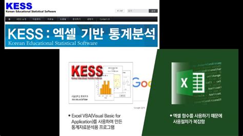 KESS(엑셀통계)설치방법-KESS무료프로그램은 아래 설명에서 다운받으세요 - YouTube