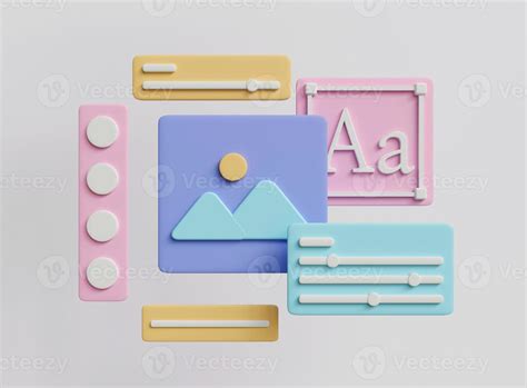 Web Ui Ux Design Concept 3d Web Development And Interface Design Seo Optimization Marketing