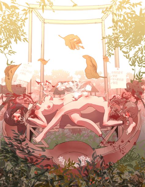 Rule 34 2girls 856685472 Black Hair Blood Blood Splatter Breasts