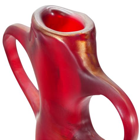 Mediterranean Collection Glass Vases Vase Ansa Red Original Murano Glass Omg