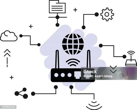 5g 와이파이 데이터 센터 액세스 포인트 벡터 아이콘 디자인 클라우드 컴퓨팅 및 호스팅 회사 기호 란 스마트 네트워크 스위치