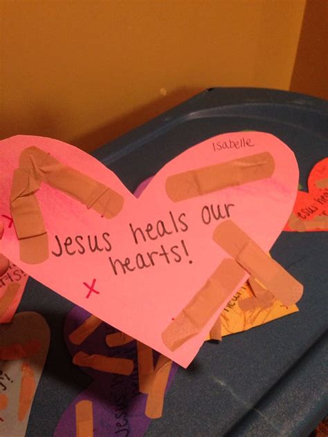 Jesus Heals Our Hearts Craft