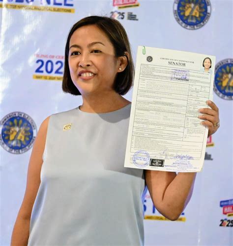 Abby Binay Files Coc For Senate Vows To Focus On Social Health Programs Manila Standard