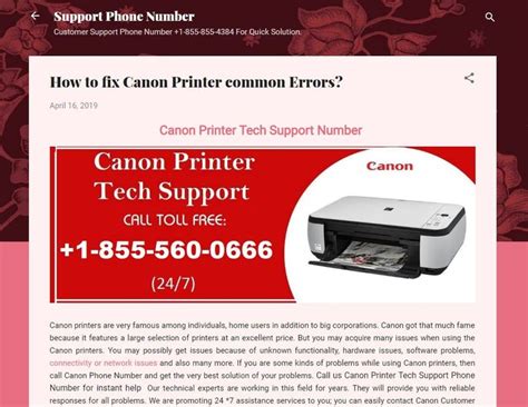 How To Fix Canon Printer Common Errors Printer Phone Numbers Canon