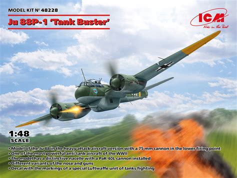 Ju 88p 1 Tank Buster Icm Holding