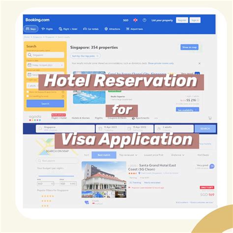 Confirmed Hotel Reservation For Visa Application Tickets And Vouchers