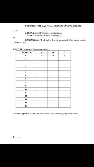 Solved Experiment 5 Counters Objective In This Experiment