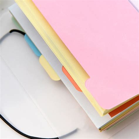 5pcs Set Refills Separate Page 6 Hole Blank Colorf Grandado