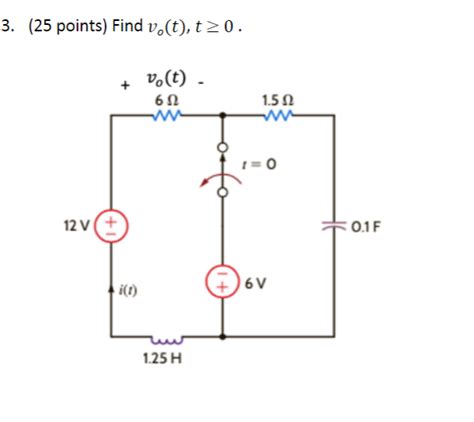Solved Points Find Vo T T Chegg Com