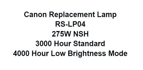 New Oem Canon Rs Lp04 Projector Lamp Bulb For Wux10 Mark Ii Projector