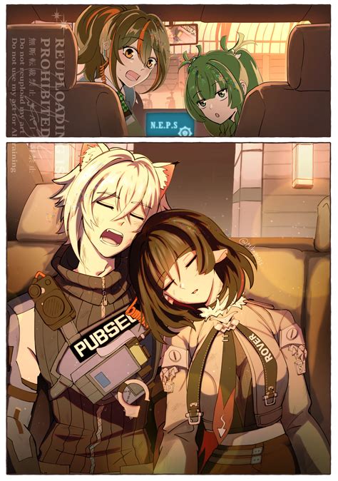 Jane Doe Zhu Yuan Qingyi And Seth Lowell Zenless Zone Zero Drawn By Mikage033 Danbooru