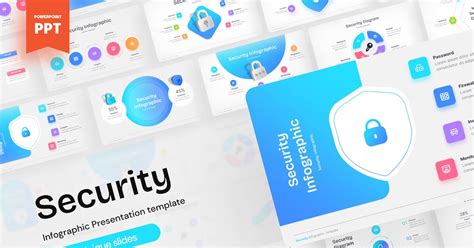 Security Infographic Powerpoint Presentation Incl Protection And Network Envato Elements