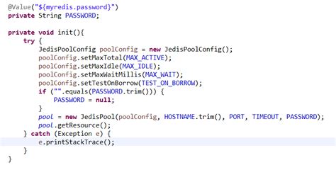 自定义redis连接池时密码为空导致认证失败springboot Redis Password为空时报错 Csdn博客