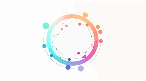 Circular Connection Vector Illustration Design Premium Ai Generated